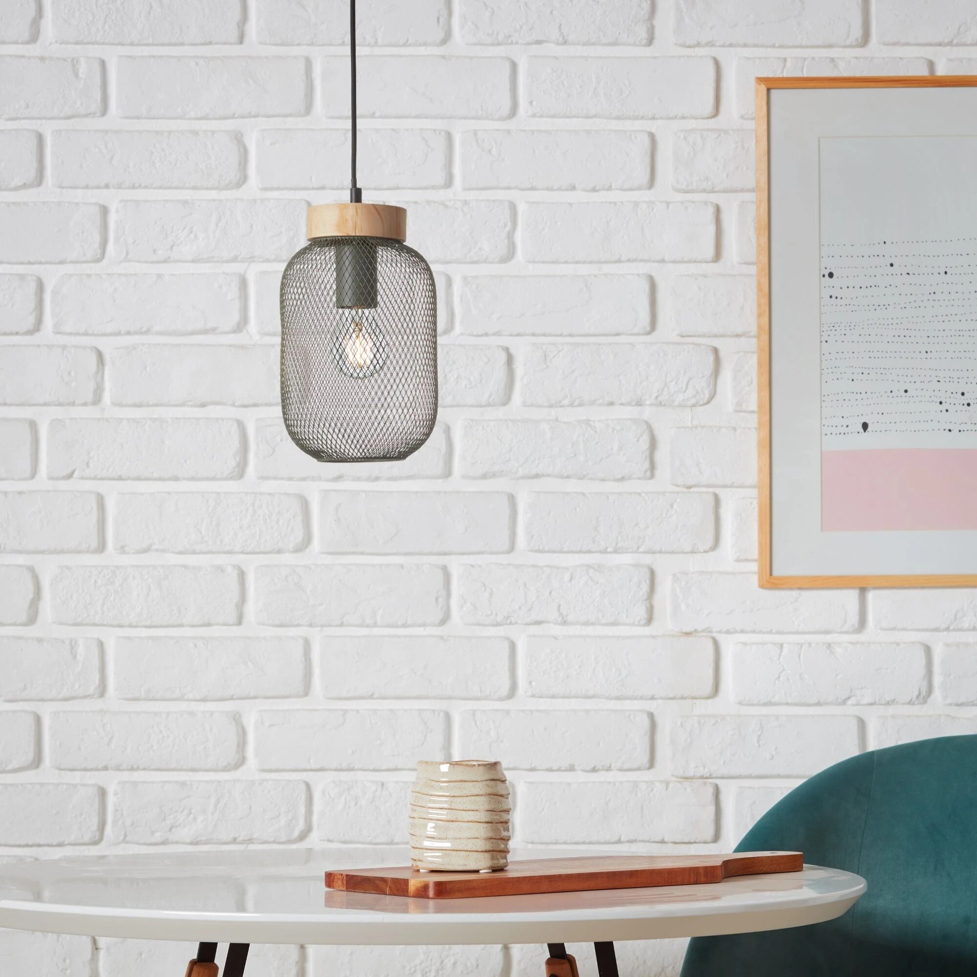 Pendul Giada, 1 x E27, verde - eMAG.ro