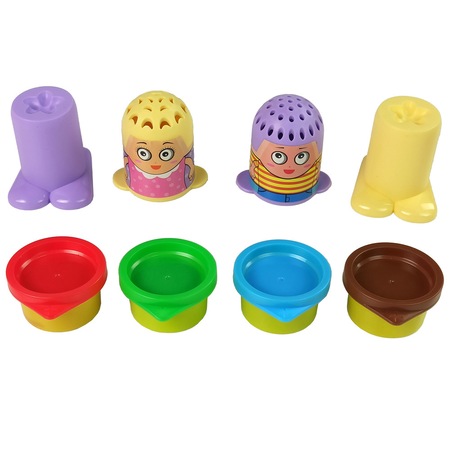 Set 4xpasta modelabila, Creative, Coafura, Multicolor, 3+ - eMAG.ro