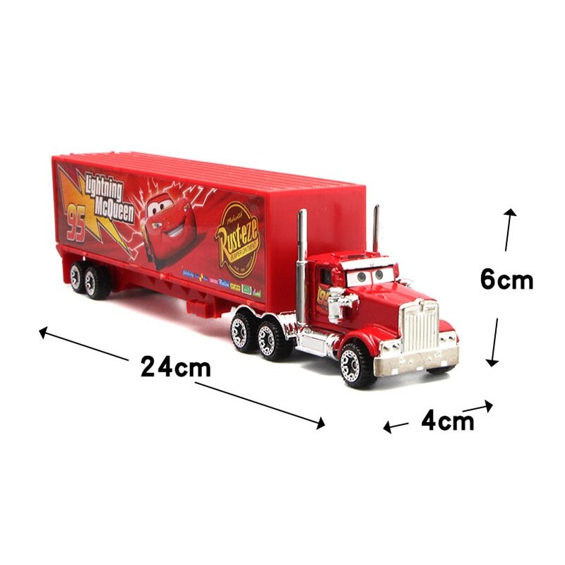 Set jucarii disney pixar masini, 7 piese, Lighting McQueen, Sheriff ...