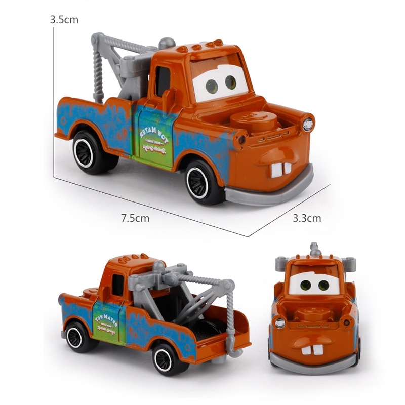 Set jucarii disney pixar masini, 7 piese, Lighting McQueen, Sheriff ...