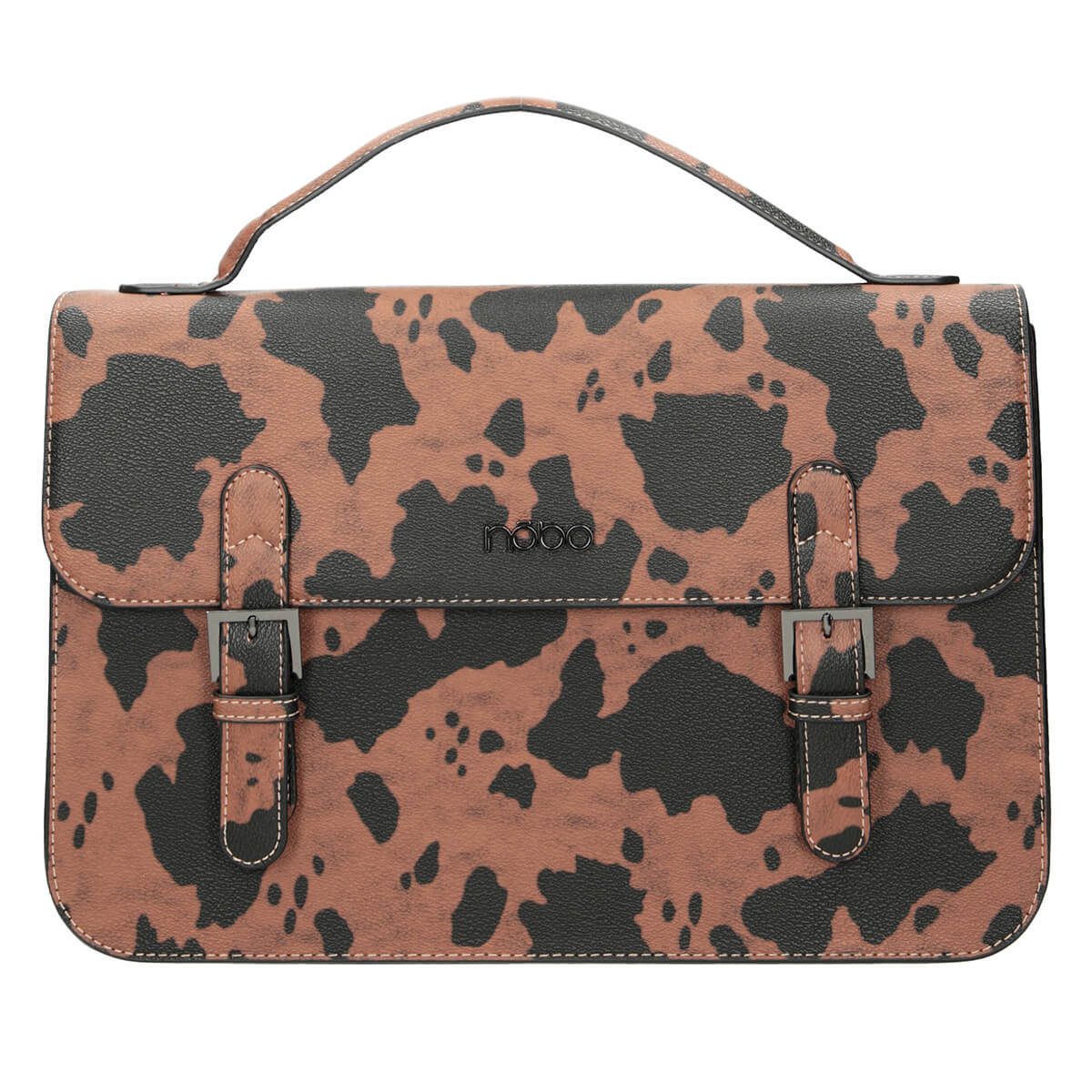 Дамска чанта Nobo, Тип куфарче, NBAG-L3930-CM20, Екологична кожа, Черен ...