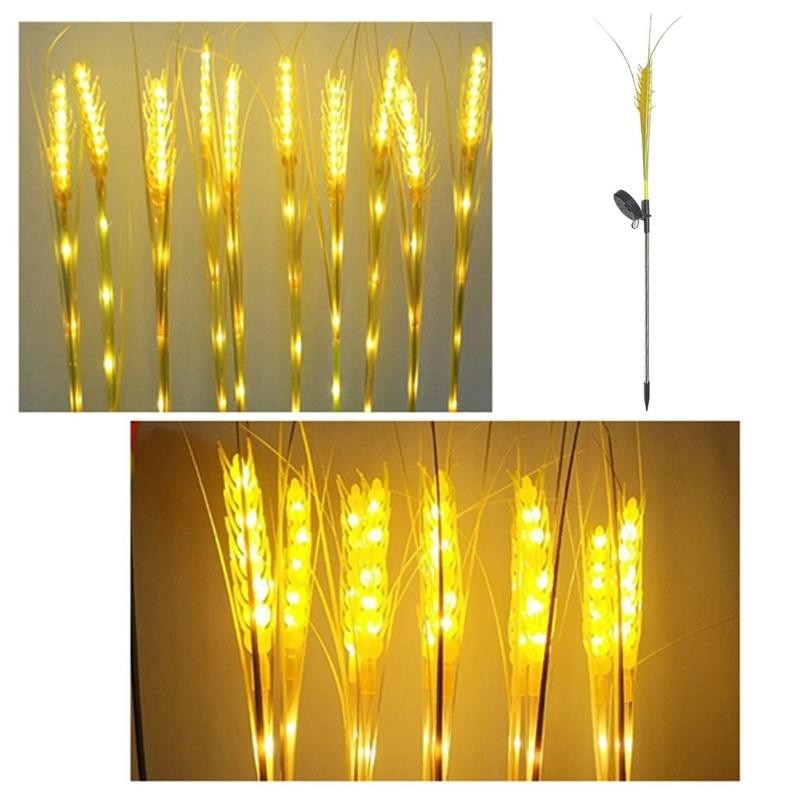 Lumina solara LED tip Spic de grau, inaltime 80 cm, pentru gradina ...