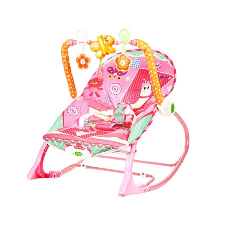 Balansoar bebe 3in1 cu muzica si vibratii iBaby ROZ - eMAG.ro