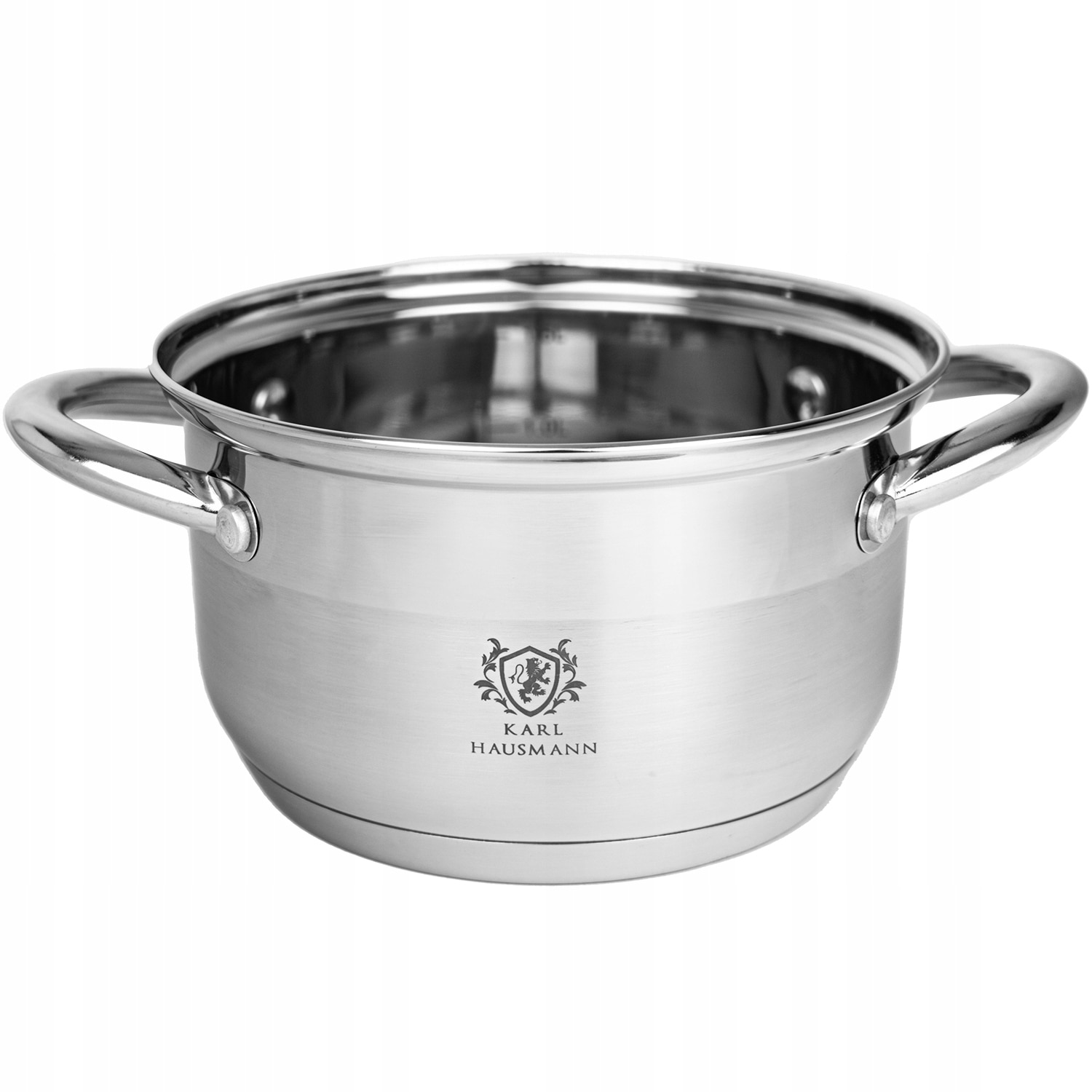 Caserola inox, Karl Hausmann, Otel/Aluminiu, Capacitate 2l, Argintiu ...