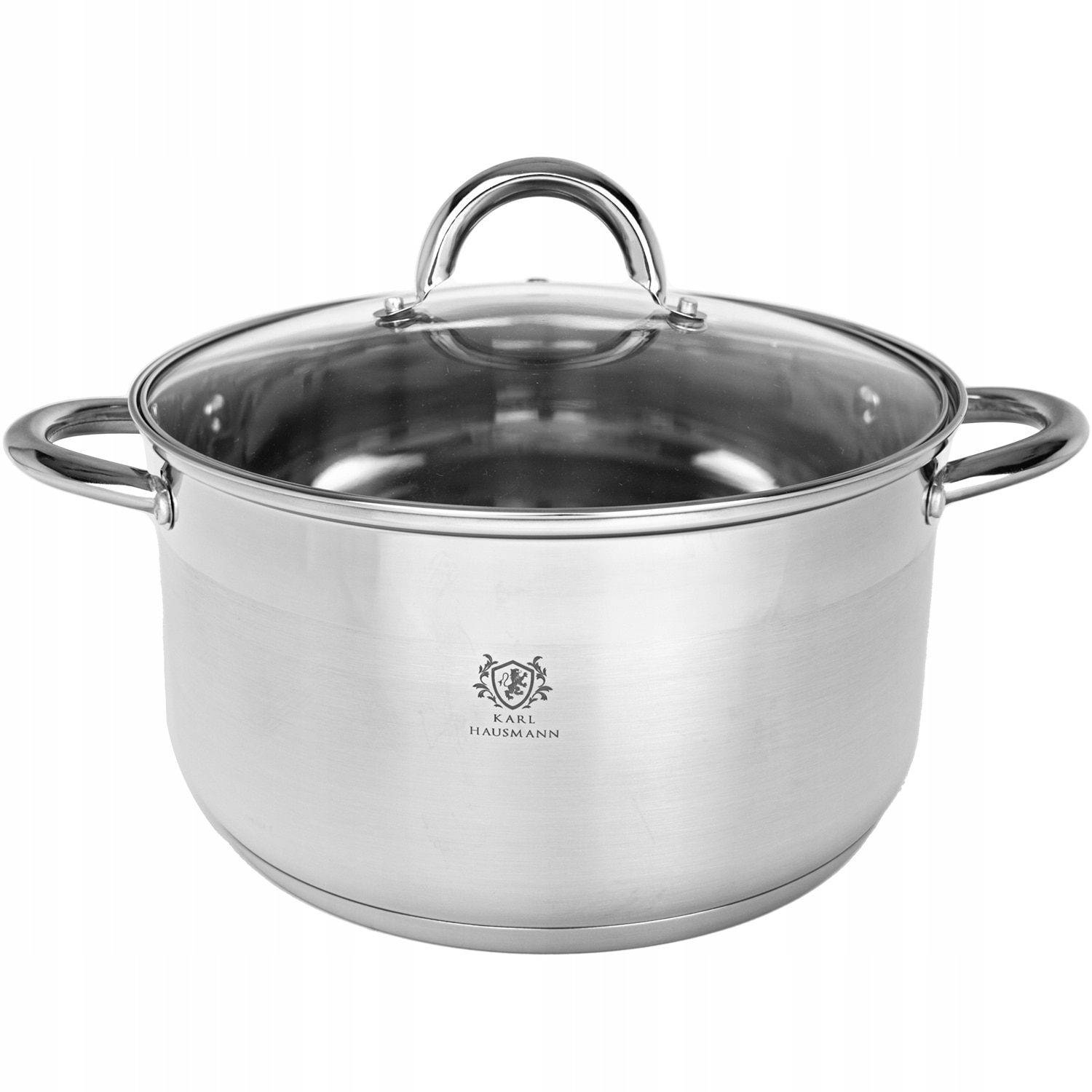 Caserola inox, Karl Hausmann, Otel/Aluminiu, Capacitate 5l, Argintiu ...