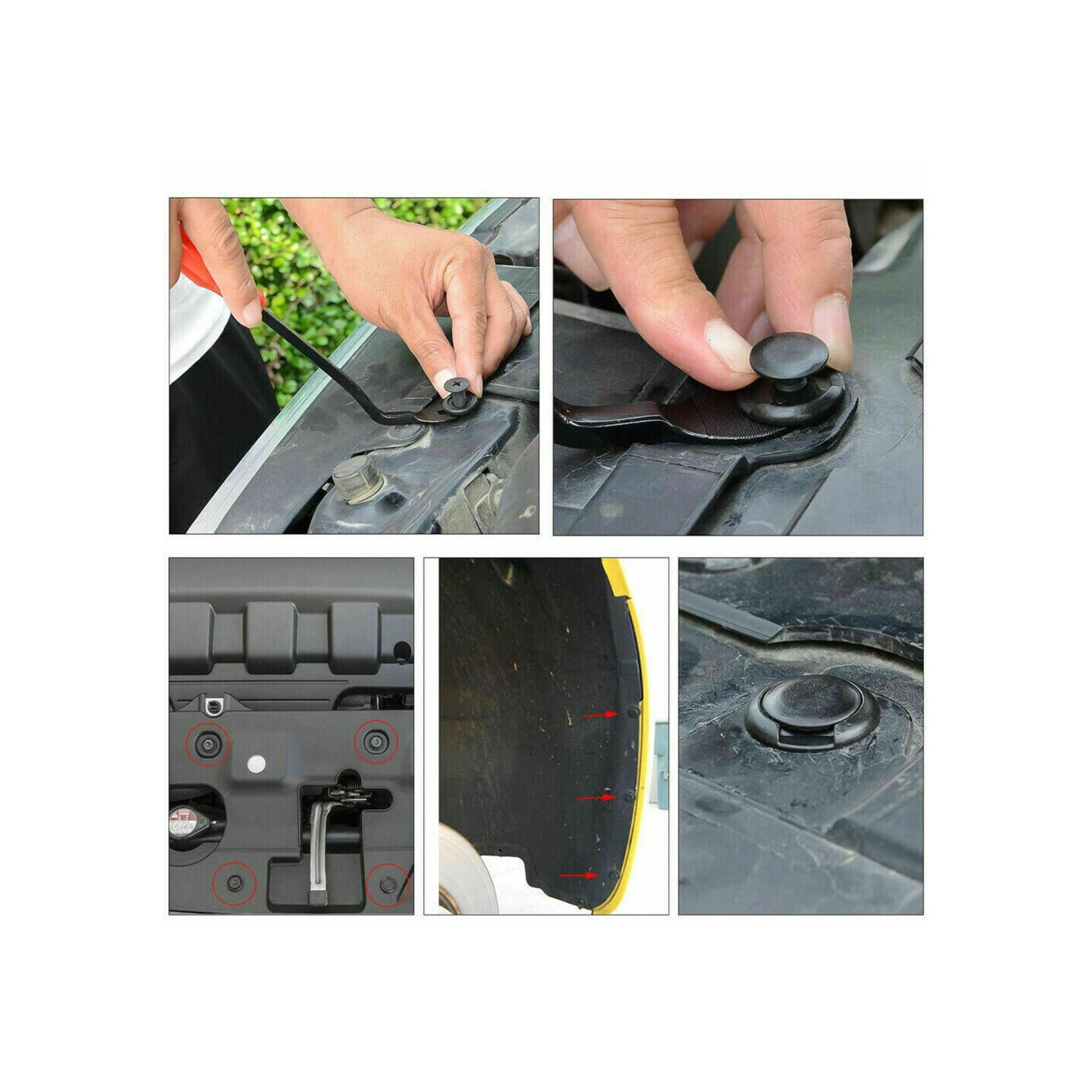 Set 635 cleme fixare, clipsuri auto cu instrumente de demontare - eMAG.ro