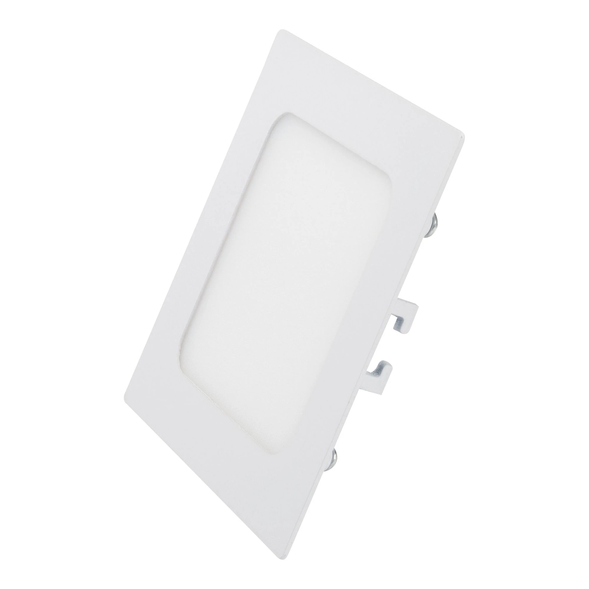 Spot LED fix incastrat, patrat, 6W, lumina calda, alb - eMAG.ro