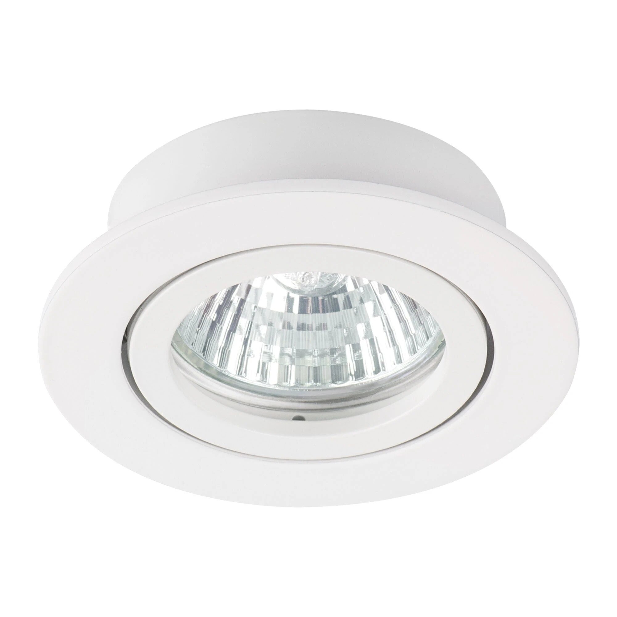 Spot incastrat Dalla, 1 x GU5.3, orientabil, IP 20, rotund, alb - eMAG.ro