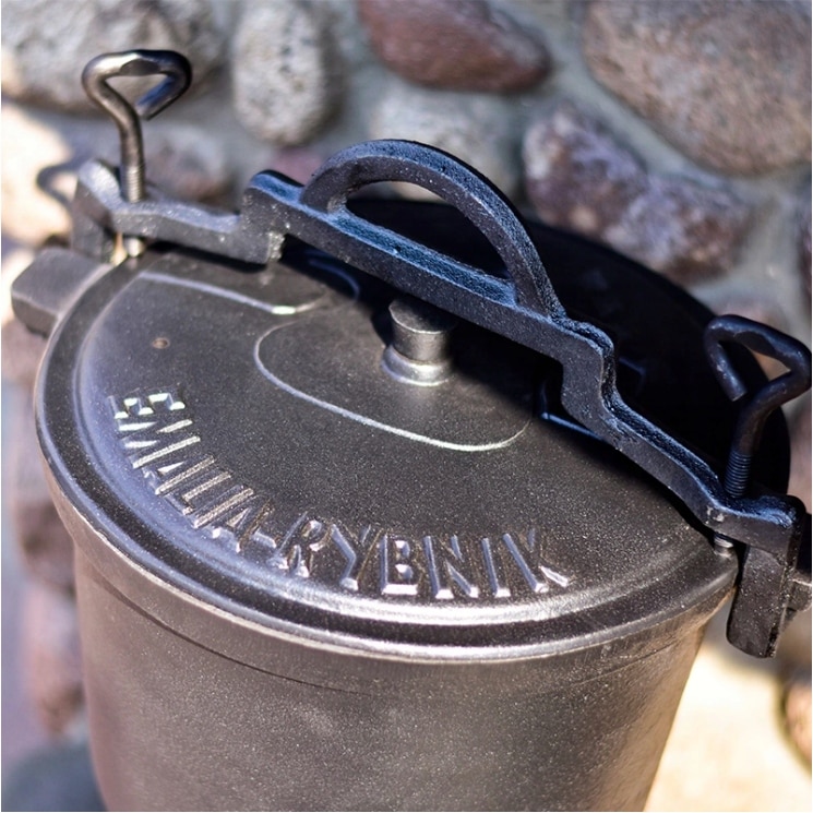 Ceaun din fonta emailata, Emalia Rybnik, Capacitate 8L, 29.5 x 27 cm ...