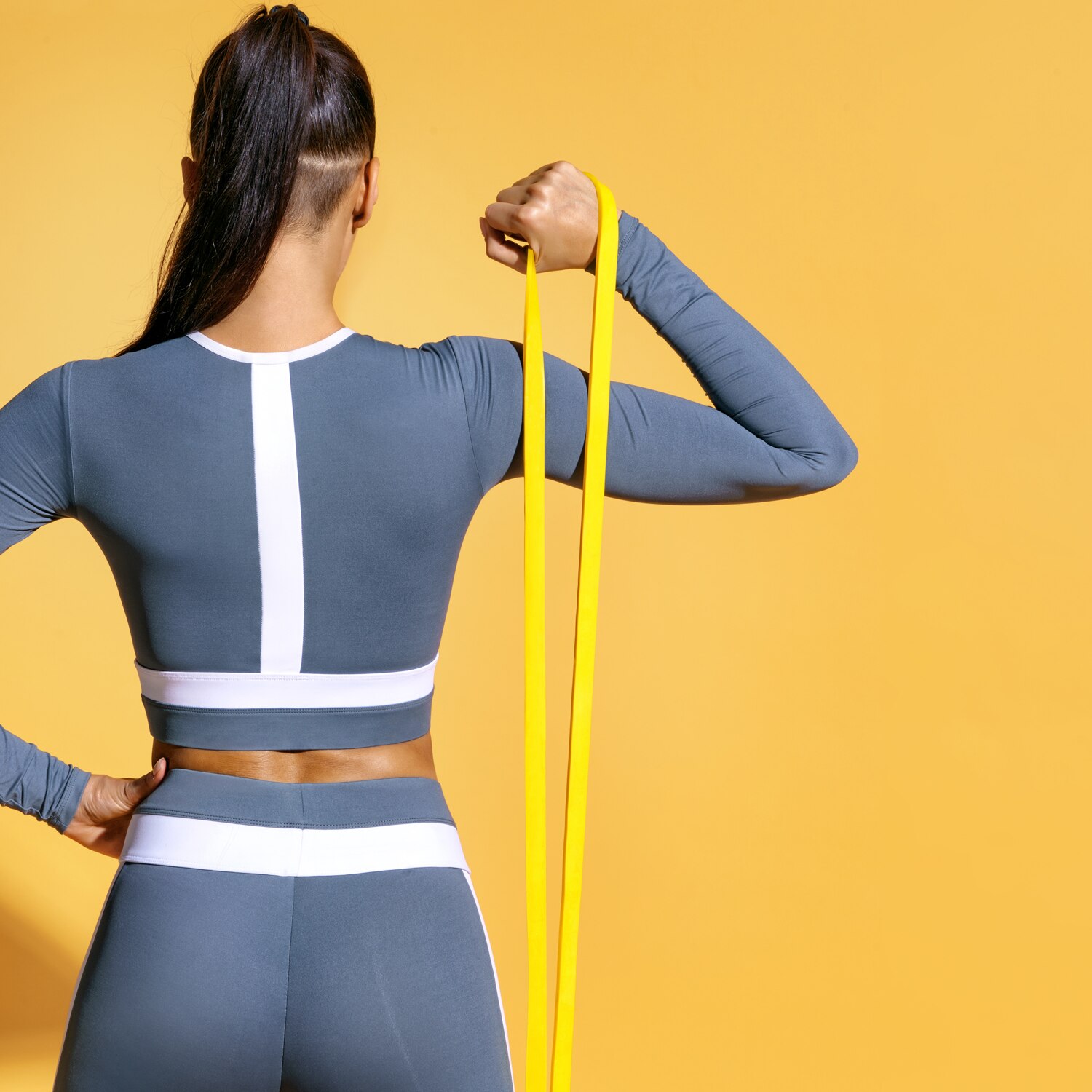 Set benzi elastice de rezistenta pentru sport, crossfit si ftness ...