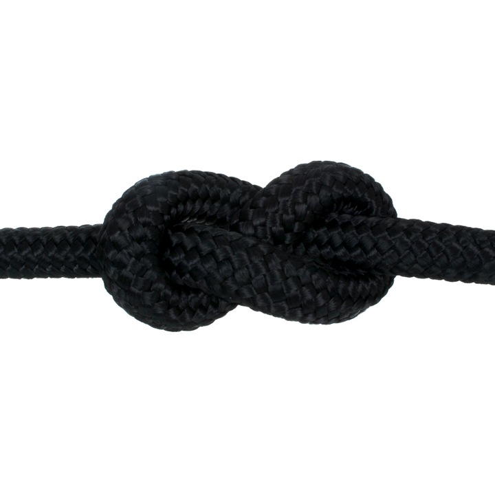 Sfoara elastica, NAJDER, Polipropilena, Rasucita, 8 mm x 20 m, Negru ...