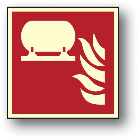 Placa reflectiva stingere a incendilor Moj Dom, Alb/Rosu - eMAG.ro