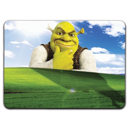 Vicces egérpad, Shrek háttérképben Windows XP, csúszásmentes alap ...