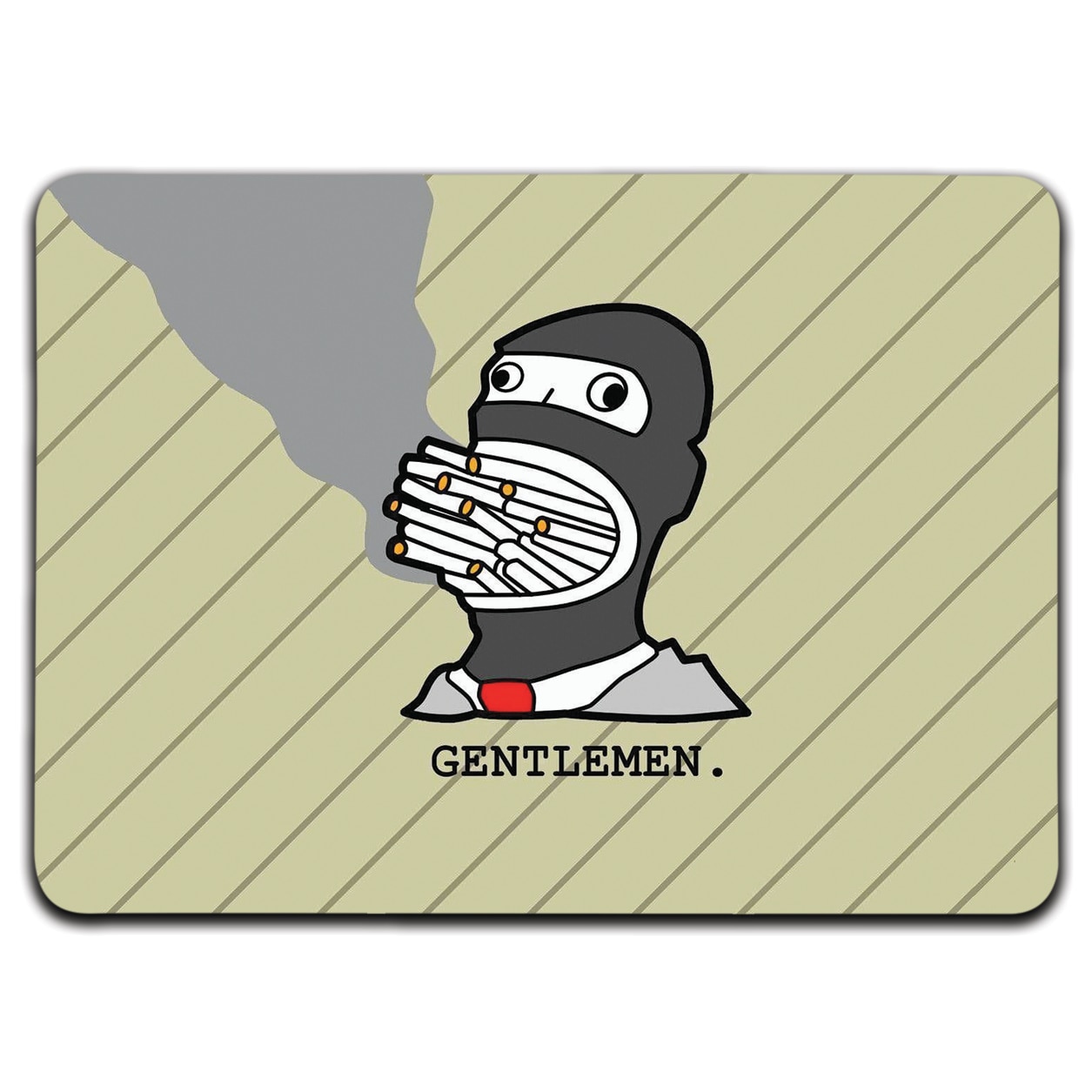 Подложка за мишка Gentlemen Spy Meme, Неплъзгаща се основа, 27,7 x 19,7 ...