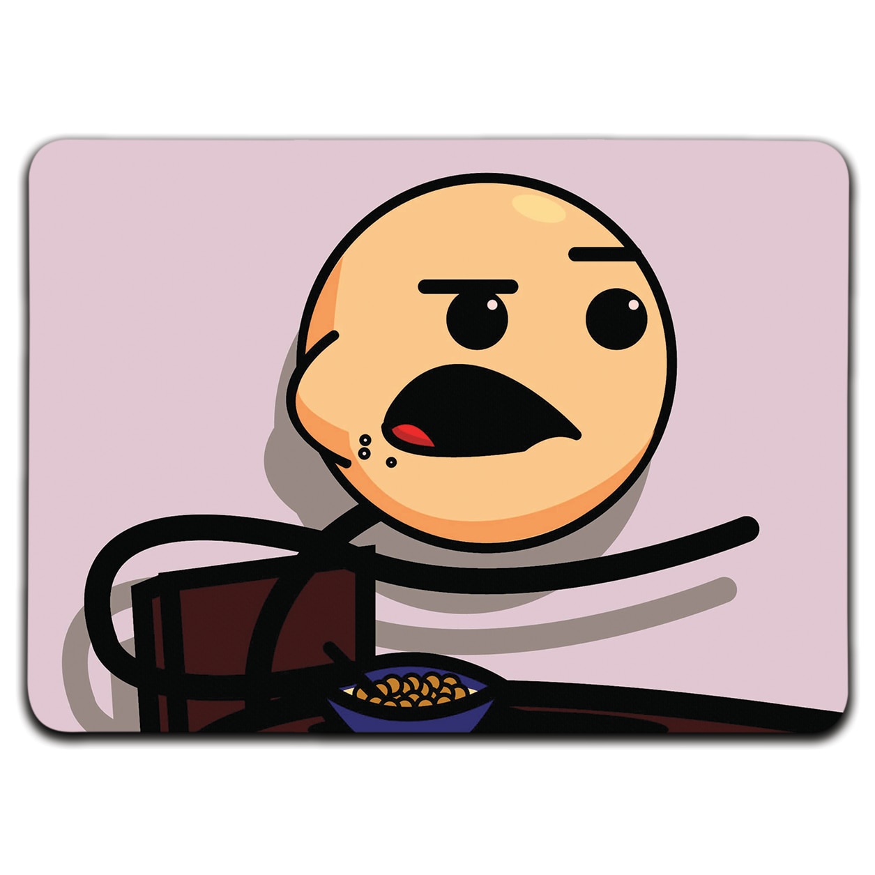 Egérpad Cereal Guy Meme, csúszásmentes alap, vízálló, 27,7 x 19,7 x 0,2 ...