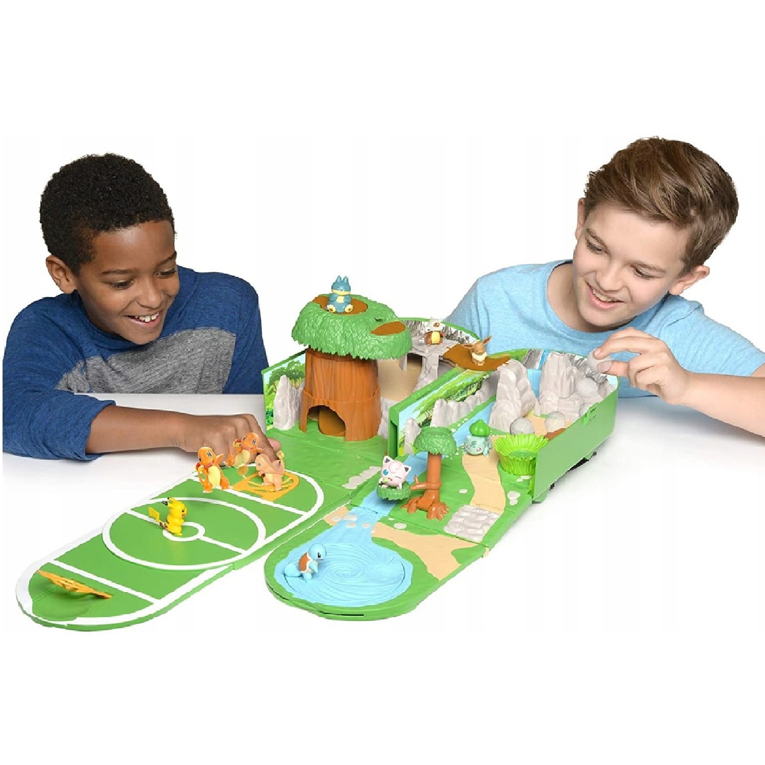 Set 7 figurine Pokemon, cu ghiozdan si accesorii, 22.5 cm, multicolor ...