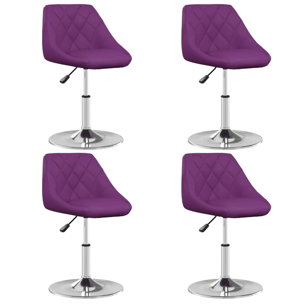 Set 4 Scaune dining, Bucatarie, Modern, violet,44x46x(62,5-77,5) cm ...