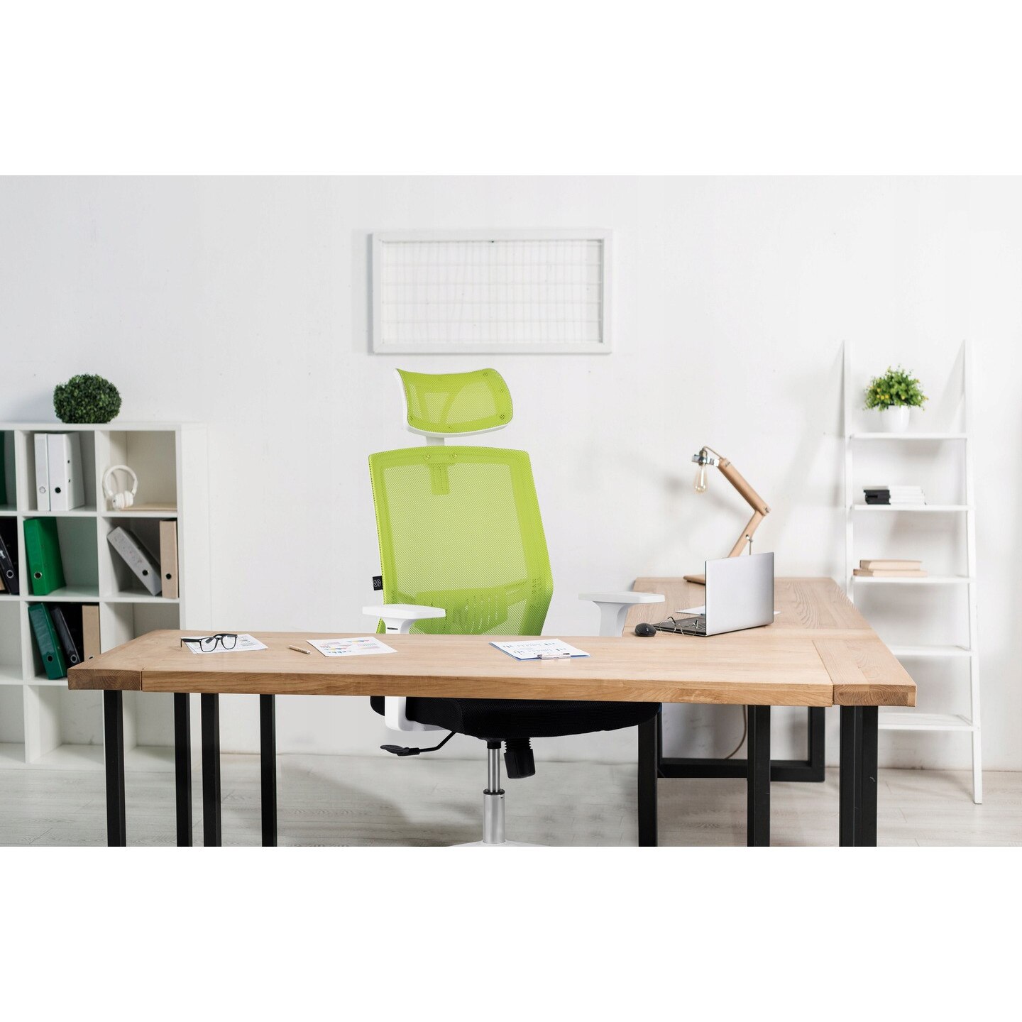 Scaun de birou microplasa Sofotel Rotar verde, 123 x 64.5 cm - eMAG.ro