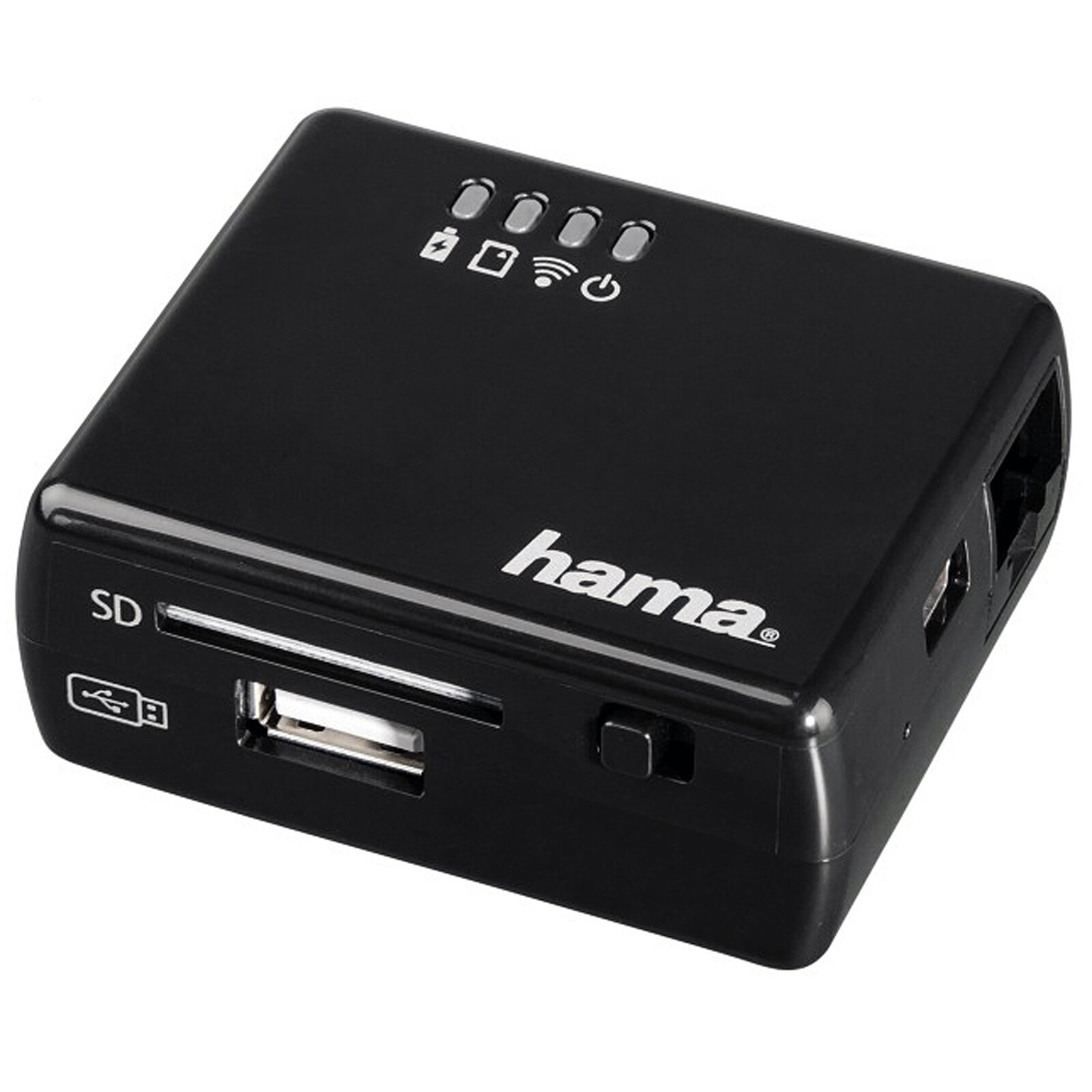 Card reader Hama Wi-Fi SD/USB, Black - eMAG.ro