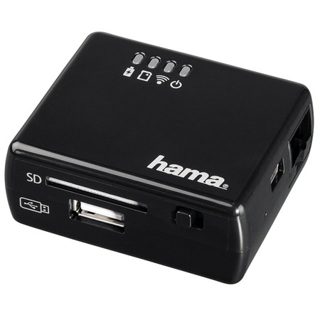 Card reader Hama Wi-Fi SD/USB, Black - eMAG.ro