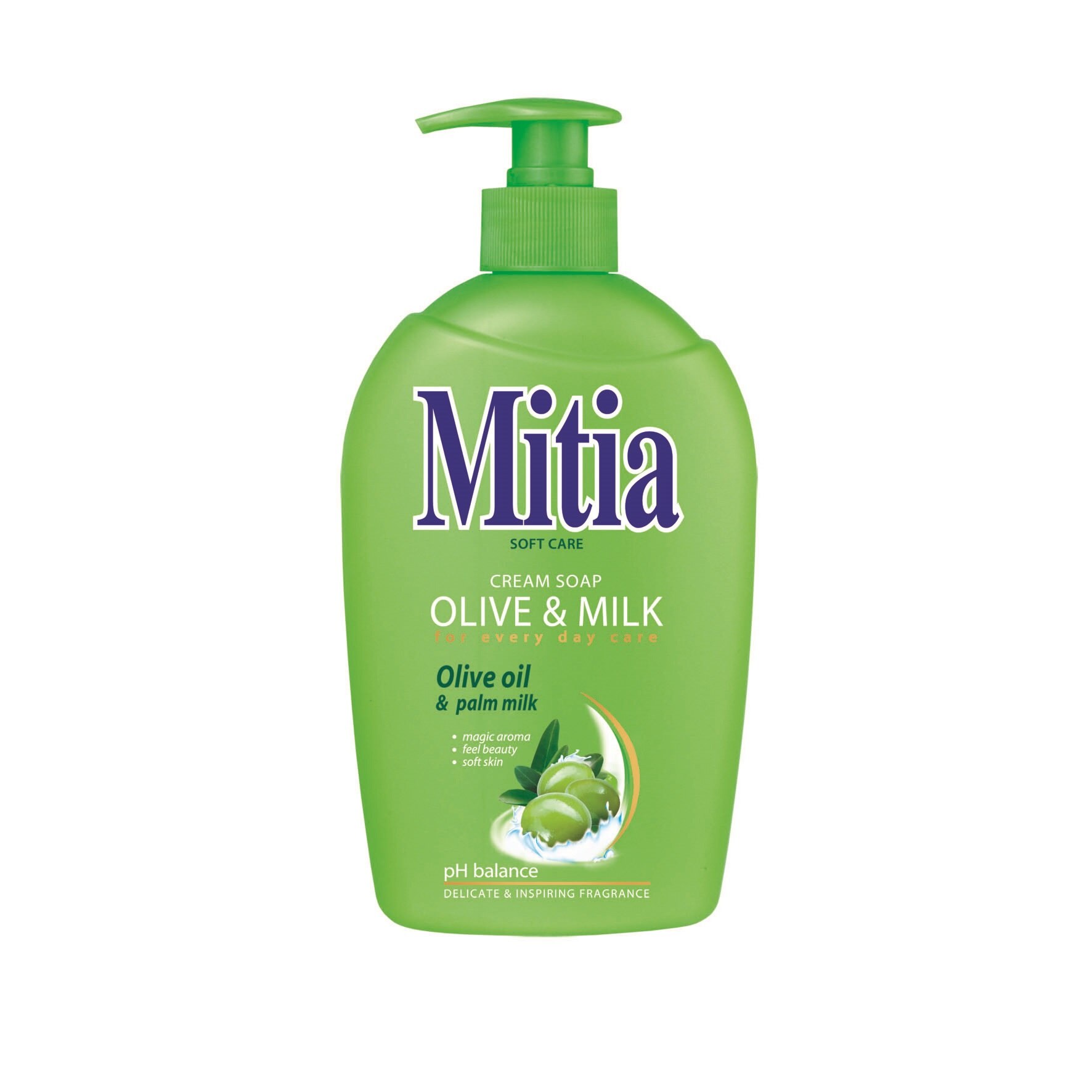 Течен сапун Mitia Маслини и Мляко, 500 мл - eMAG.bg