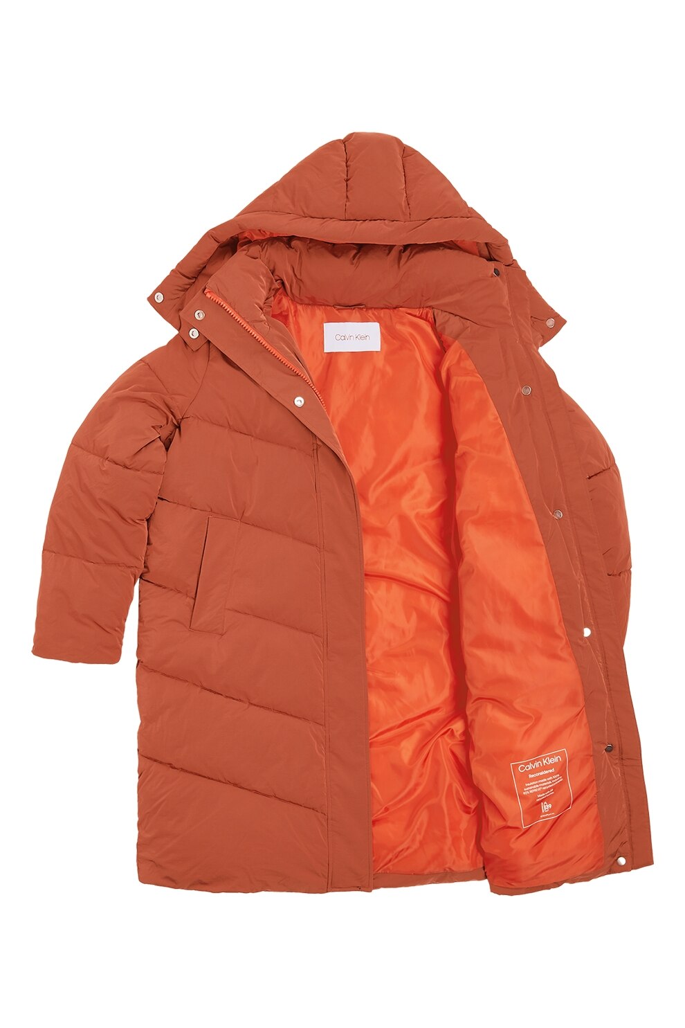 CALVIN KLEIN, Geaca regular fit cuvatelina si aspect matlasat ...