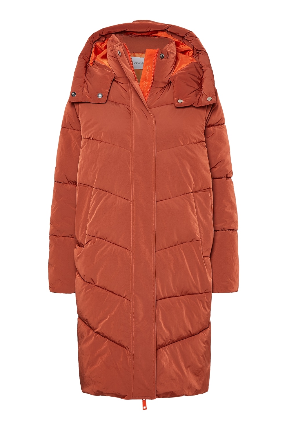 CALVIN KLEIN, Geaca regular fit cuvatelina si aspect matlasat ...