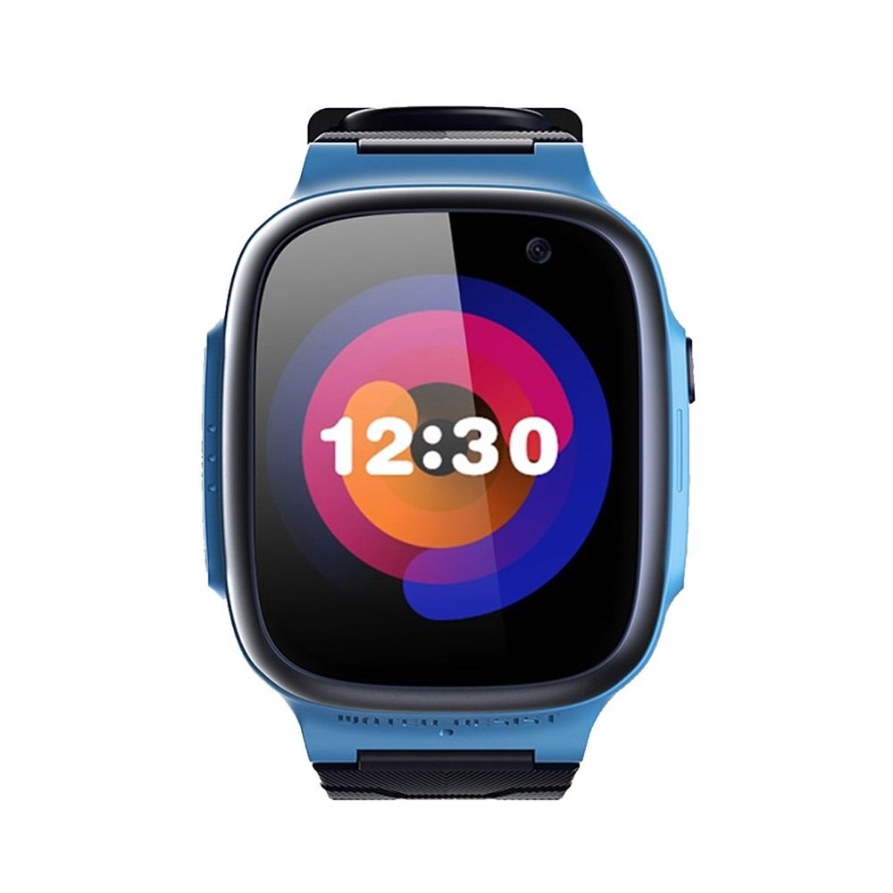 Smartwatch copii 360 E1, Apeluri video 4G, Buton SOS, Albastru/Negru ...