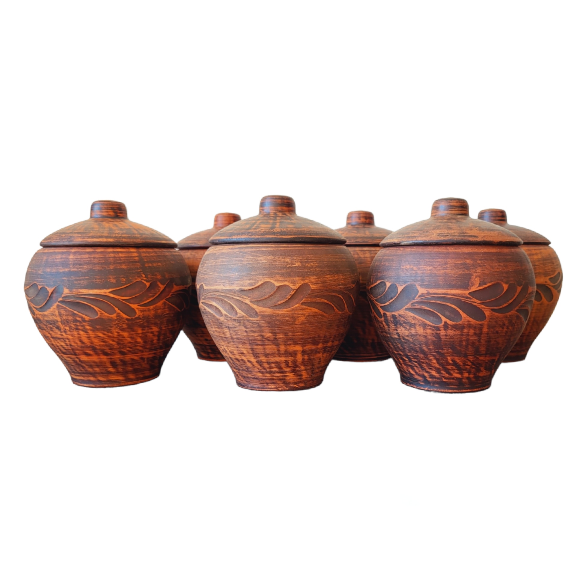 Set 2 vase, lut rosu, incrustat manual, 350 mlx2 - eMAG.ro