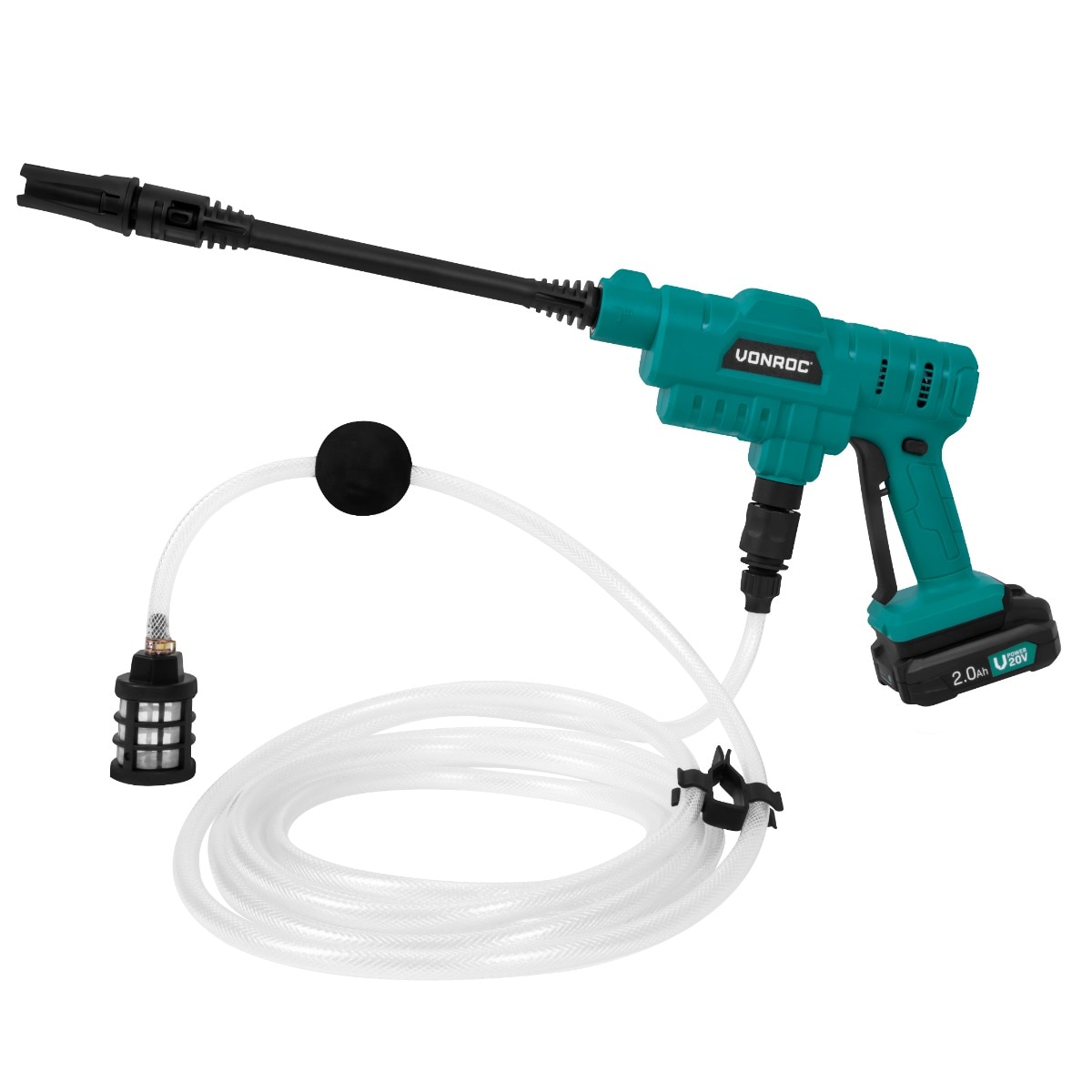 VONROC S_PW508DC magasnyomású mosó, 20 V, 24 bar, tartozékokkal, 1 db ...