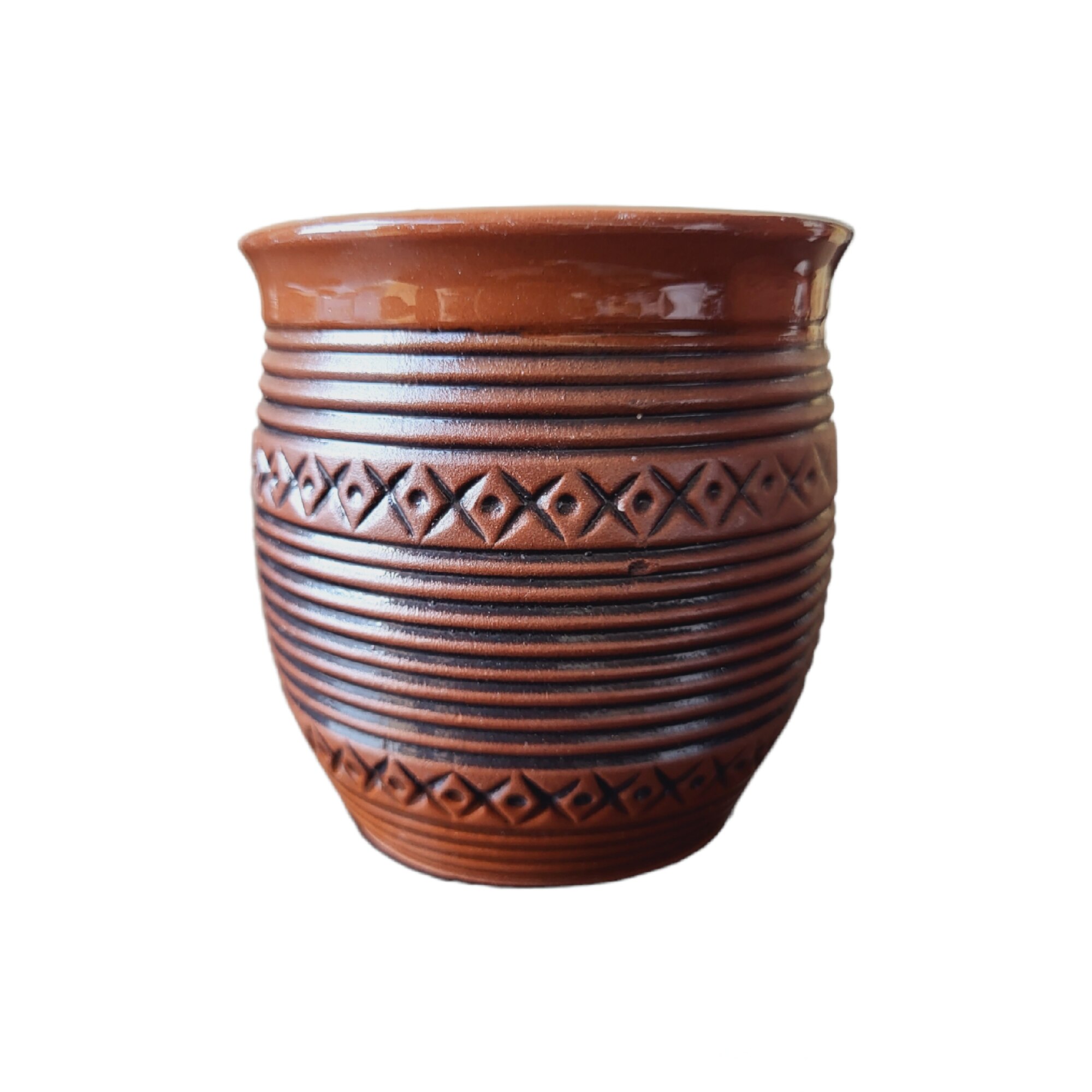 Set pentru vin Diveli, 1 Ulcior si 4 pahare, lut rosu, 2L/300 mlx4 ...