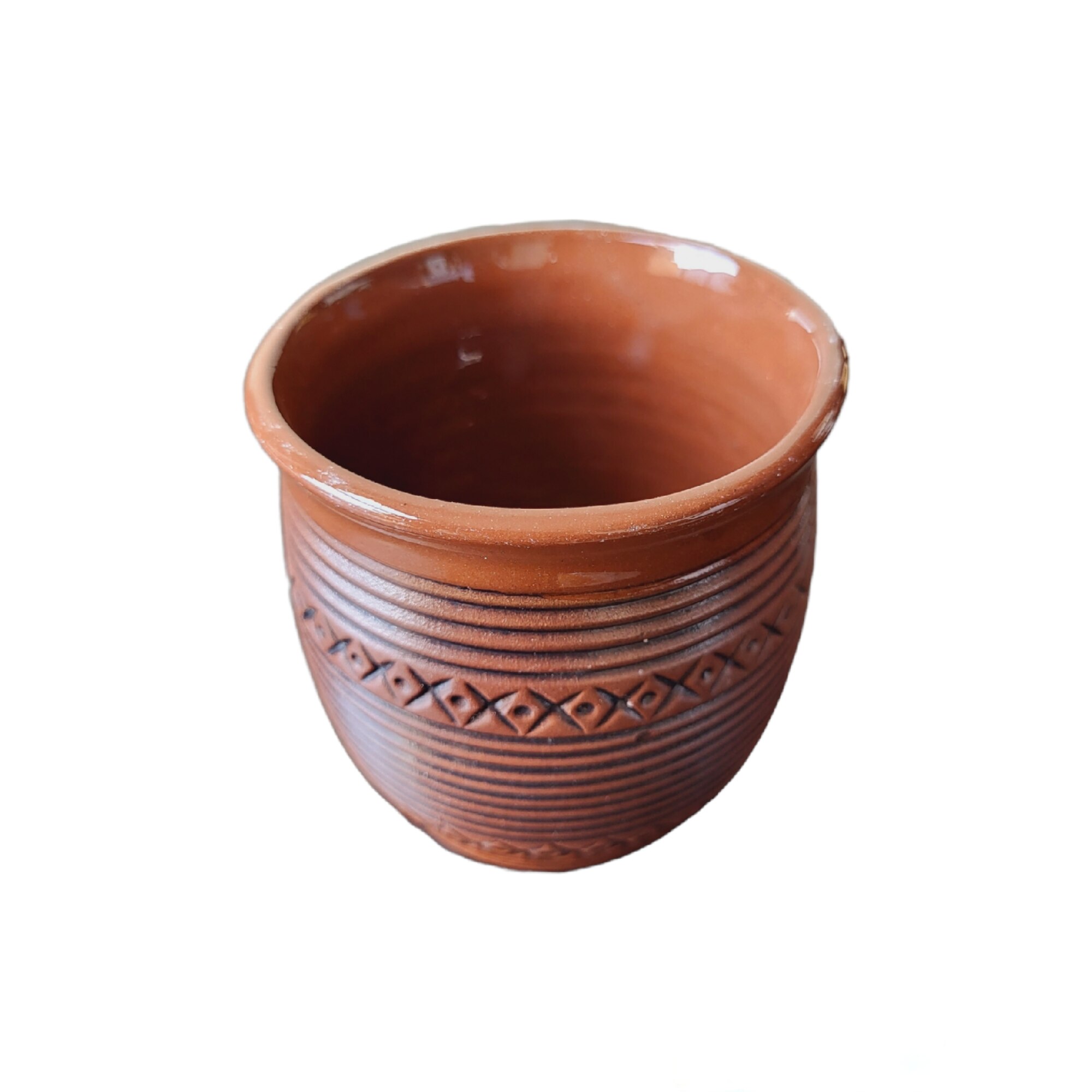 Set pentru vin Diveli, 1 Ulcior si 4 pahare, lut rosu, 2L/300 mlx4 ...