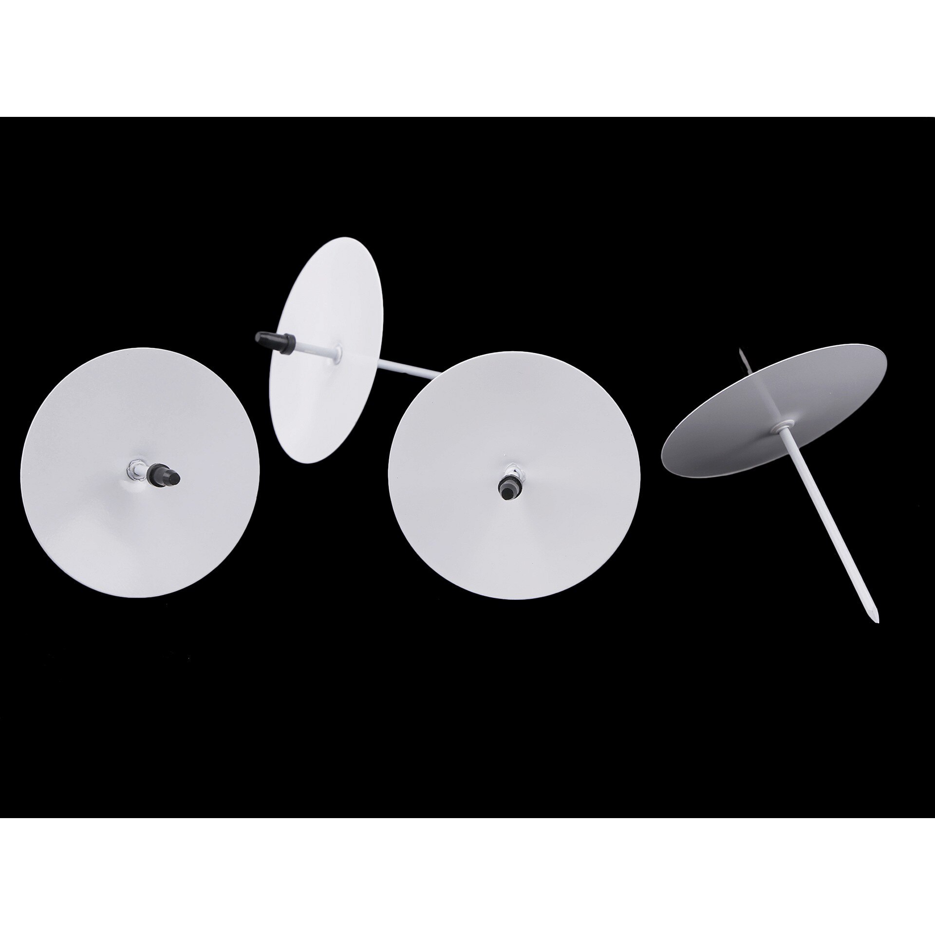 Set 4 suporturi pentru lumanari cu tepusa 5,4 cm, Alb - eMAG.ro