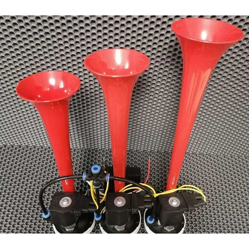 Claxon auto 3 tonuri 12V electric 125 dB - eMAG.ro