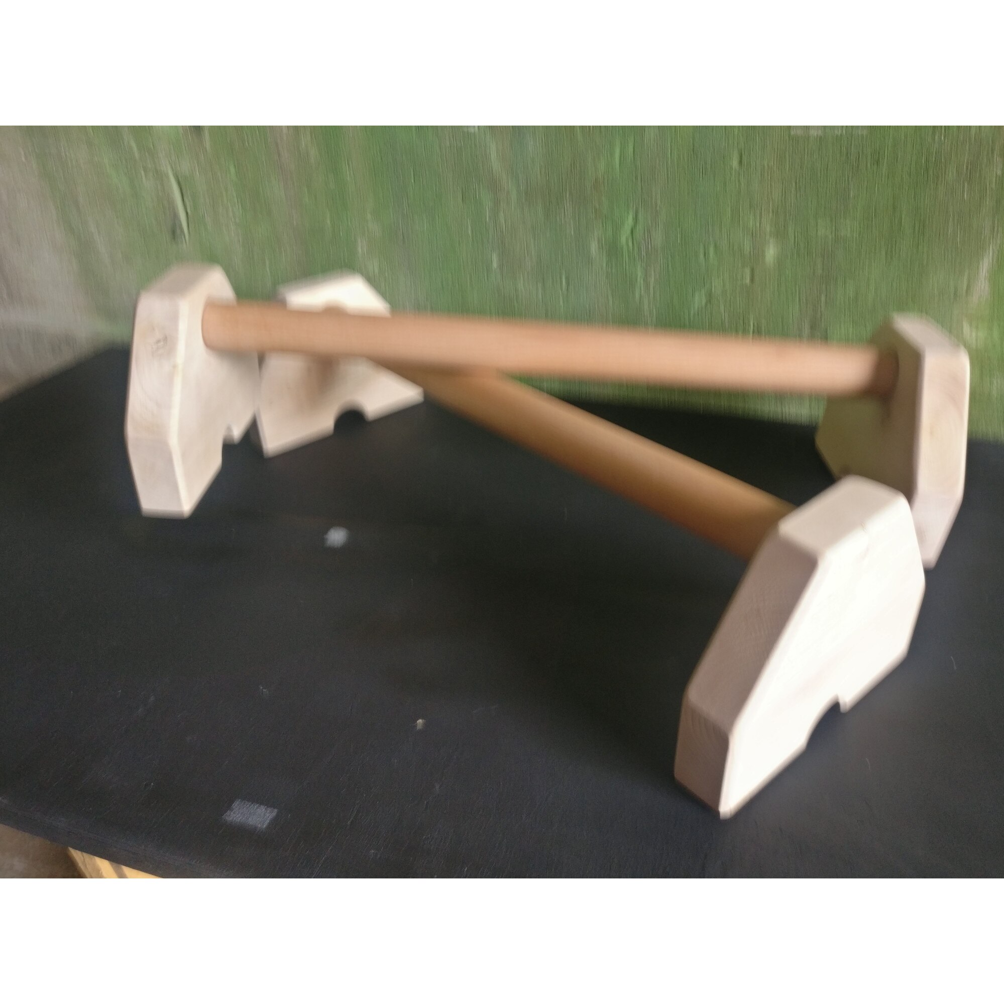 Set 2 bare paralele din lemn, parallettes, pentru Yoga, gimnastica ...