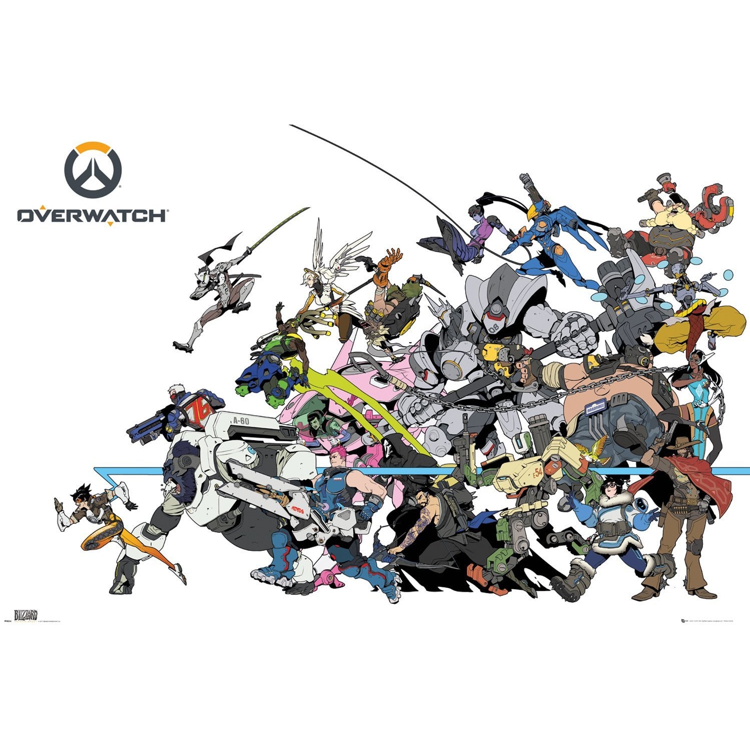 Poster maxi - Overwatch, Battle, Alb, 61 x 91.5 cm - eMAG.ro