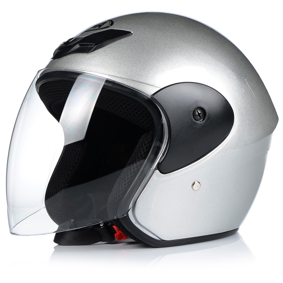 Casca moto, AWINA TN86, Protectie UV, ABS, Argintiu, L - eMAG.ro