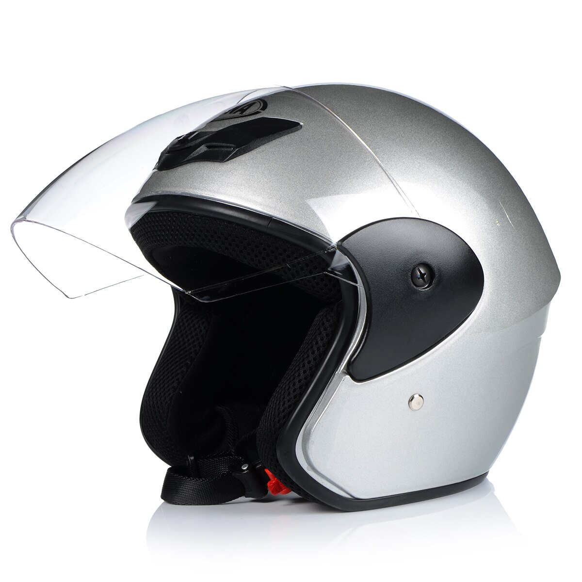 Casca moto, AWINA TN86, Protectie UV, ABS, Argintiu, L - eMAG.ro