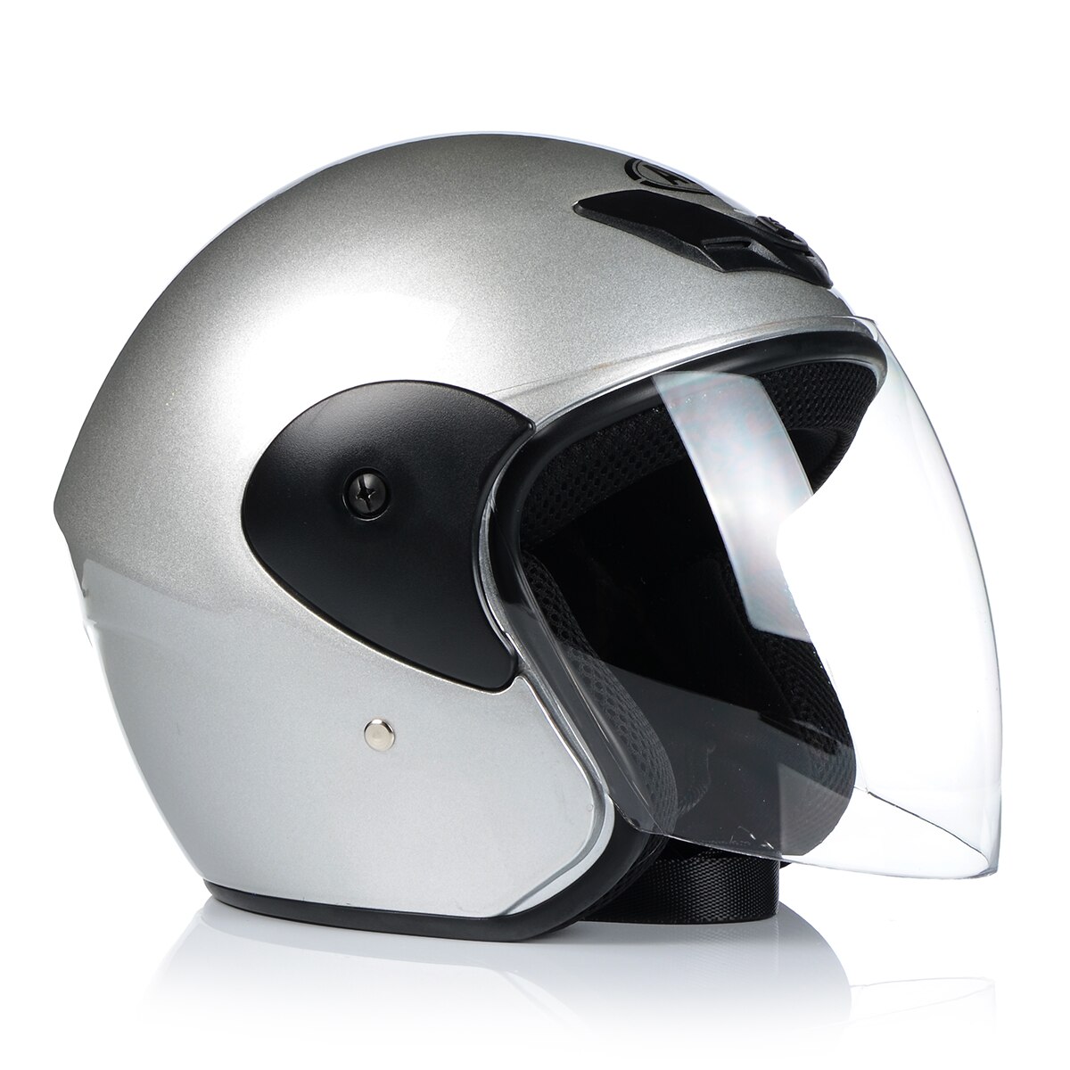 Casca moto, AWINA TN86, Protectie UV, ABS, Argintiu, L - eMAG.ro