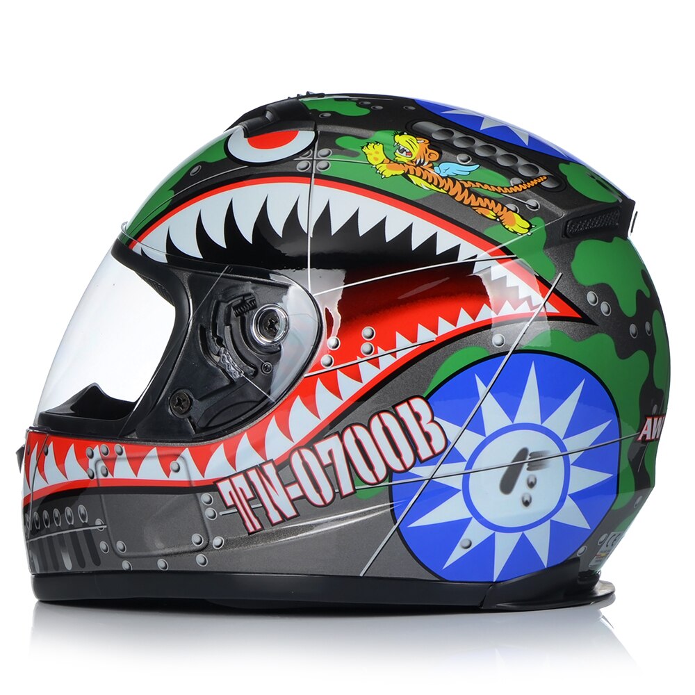 Casca moto, AWINA TN07, Protectie UV, ABS, Gri rechin, L - eMAG.ro