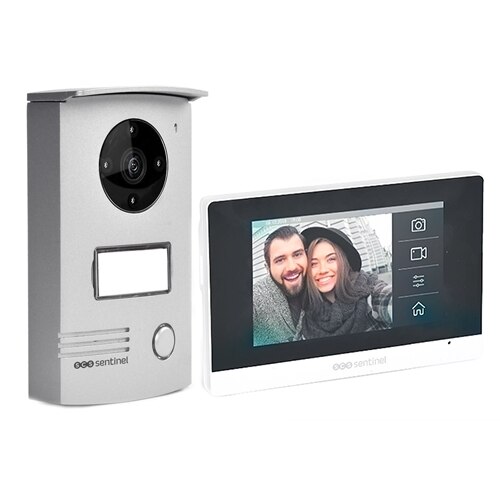 Interfon video cu fir SCS Sentinel Visiodoor 4.3+, ecran tactil de 4.3 ...