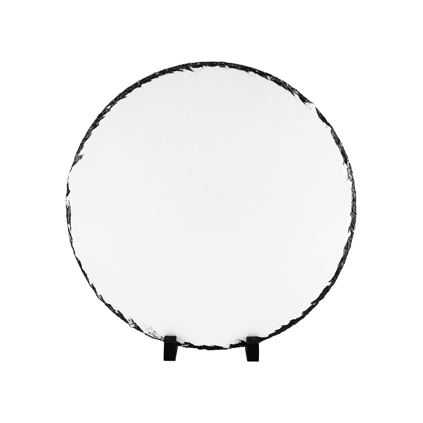 Placa ardezie personalizata in forma rotunda, Pop Radu Daniel II, 19x19 ...