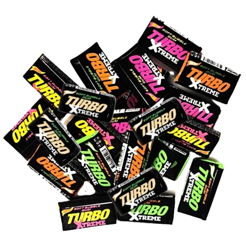 Set Guma Turbo Xtreme cu surprize, 4,5g X 300buc/set - eMAG.ro