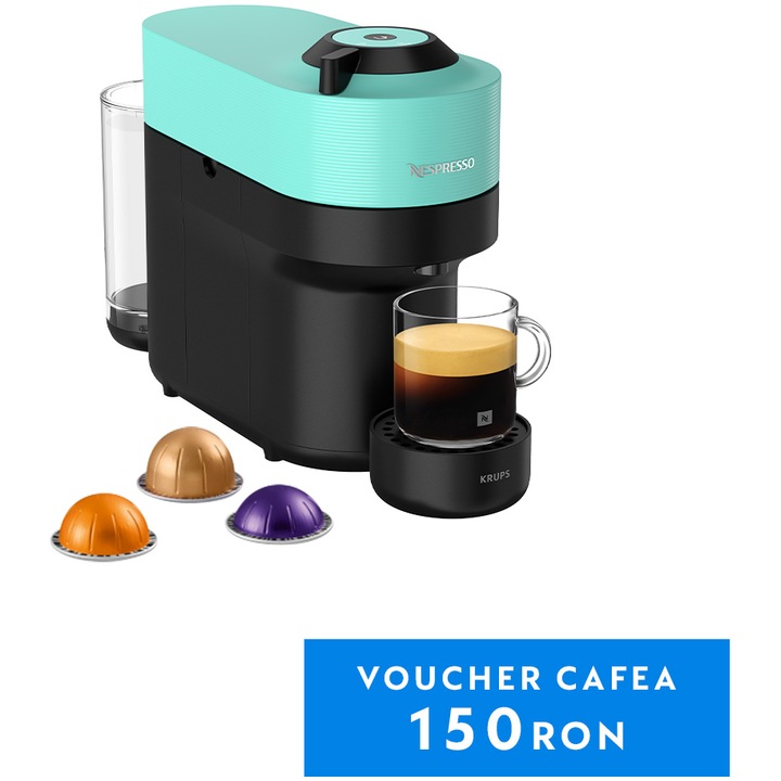 Espressor Nespresso by Krups Vertuo Pop XN920410, 1500W, 19 Bar ...