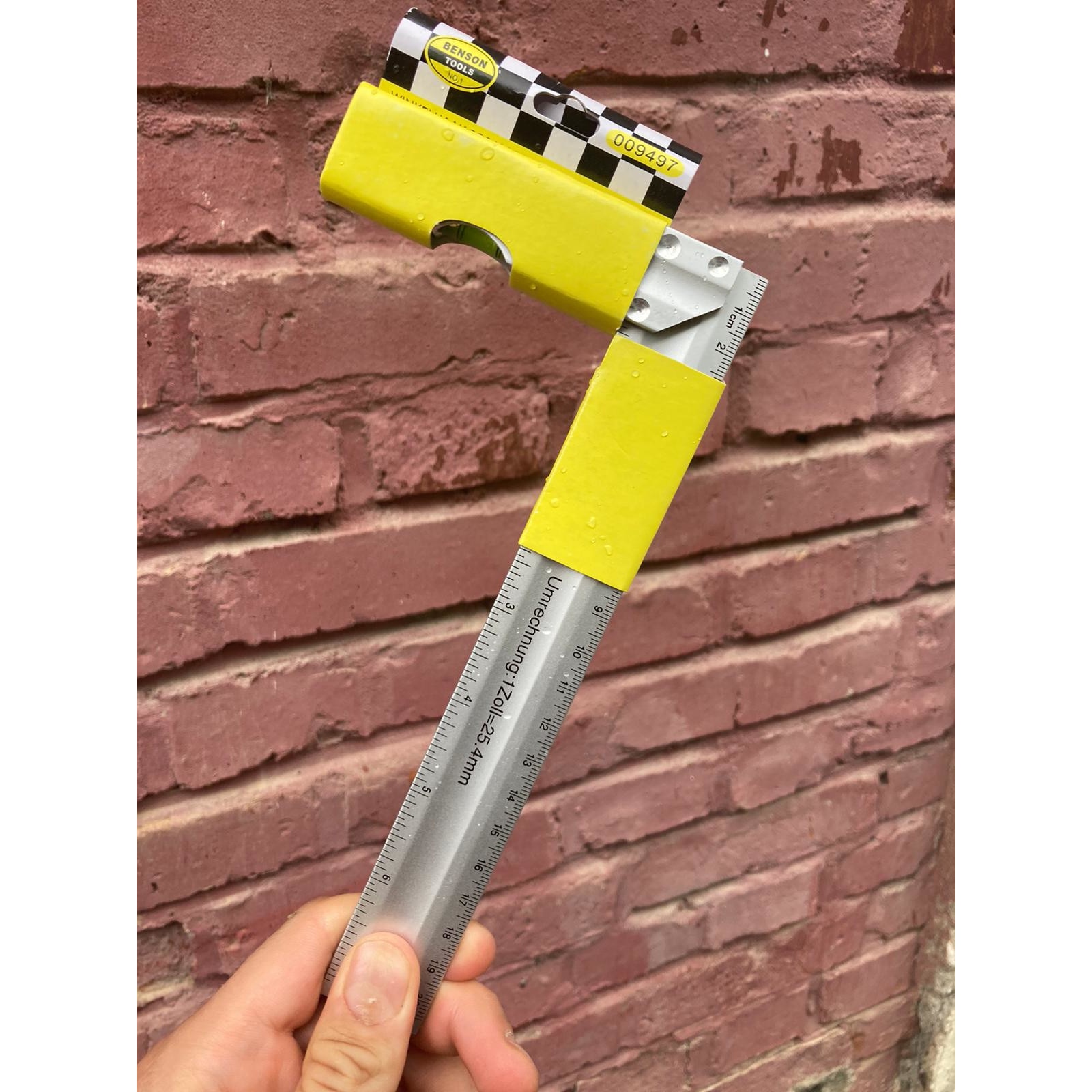 Echer metalic cu nivel cu bula de aer 200 x 100 mm, brand Thomas - eMAG.ro