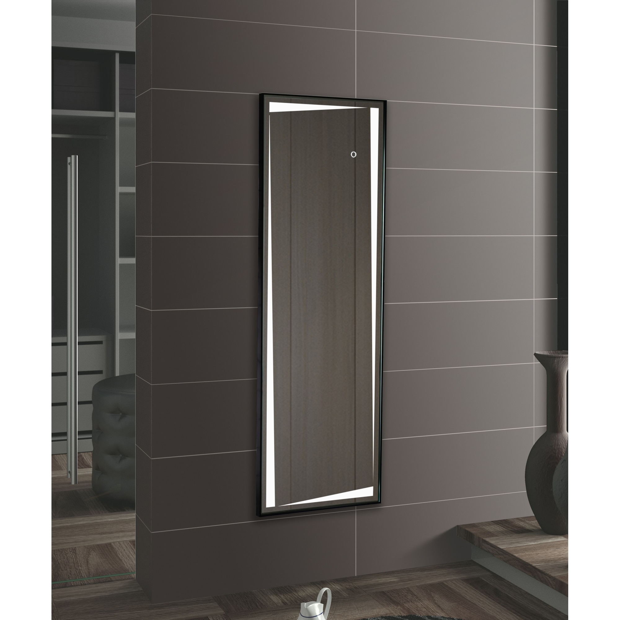 Oglinda Baie Slim 08 cu Iluminare Led si Touch Senzor, SomProduct, IP44 ...