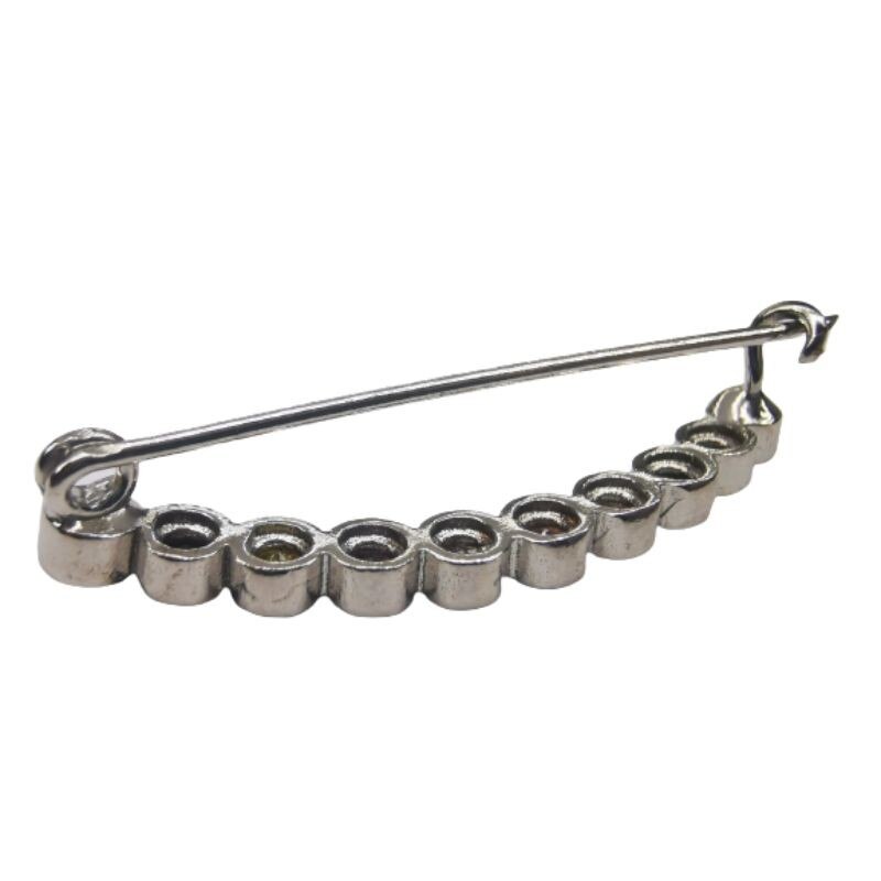 Brosa din Argint 925 Semicerc Pietre Colorate Rotunde - eMAG.ro