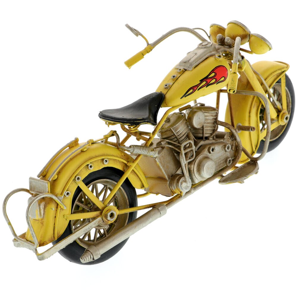 Macheta motocicleta chopper galbena 28 cm - eMAG.ro