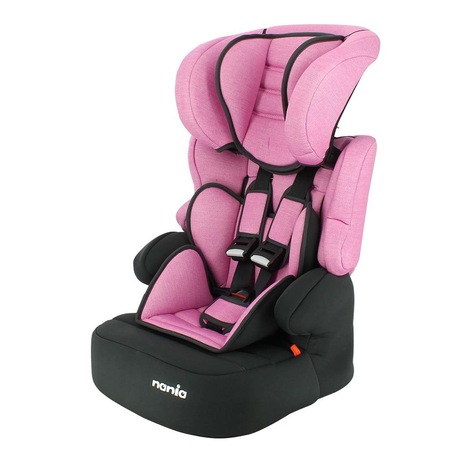 Scaun auto pentru copii, Nania, Negru/Roz - eMAG.ro