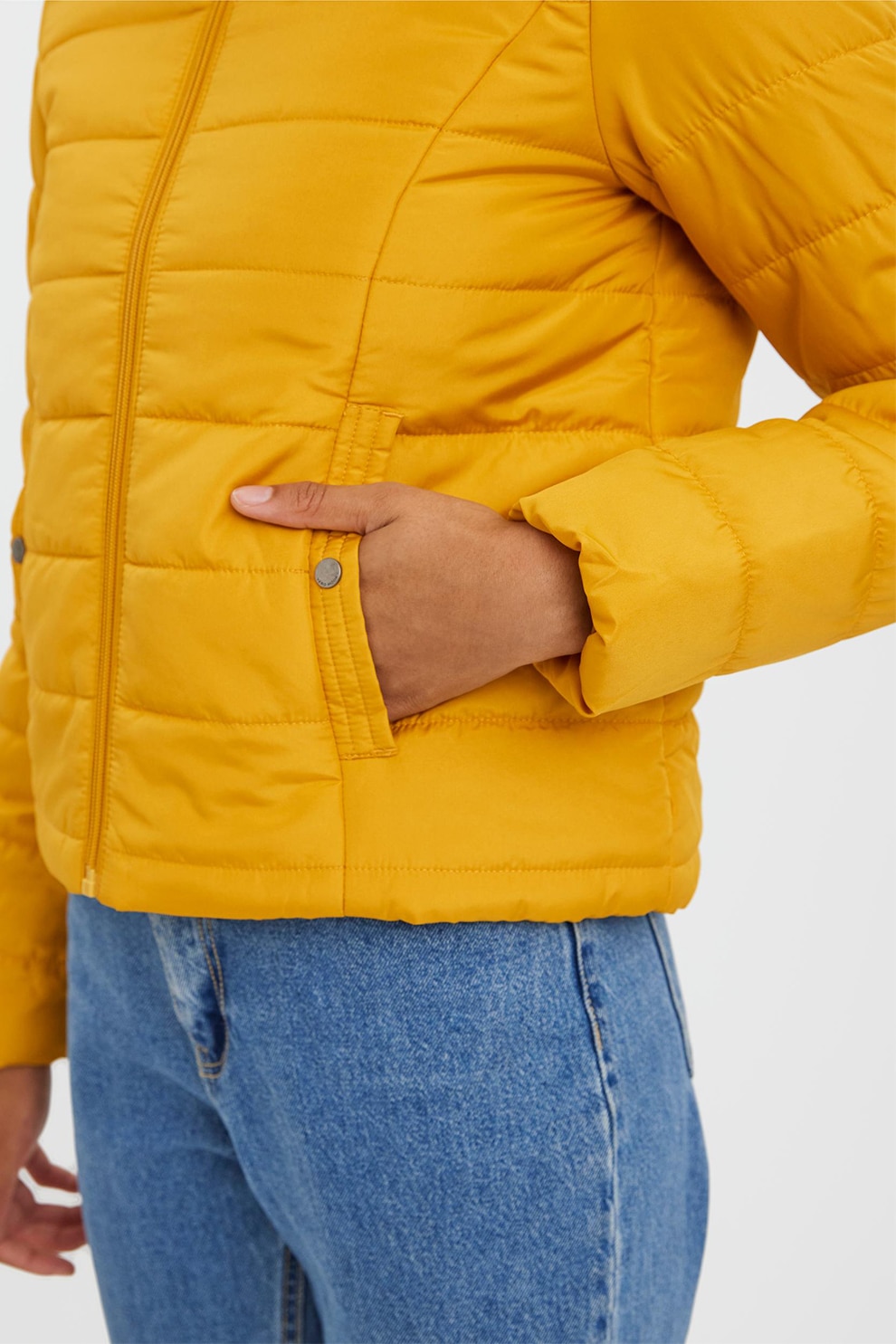 Vero Moda, Geaca cu gluga, Galben sofran, S - eMAG.ro